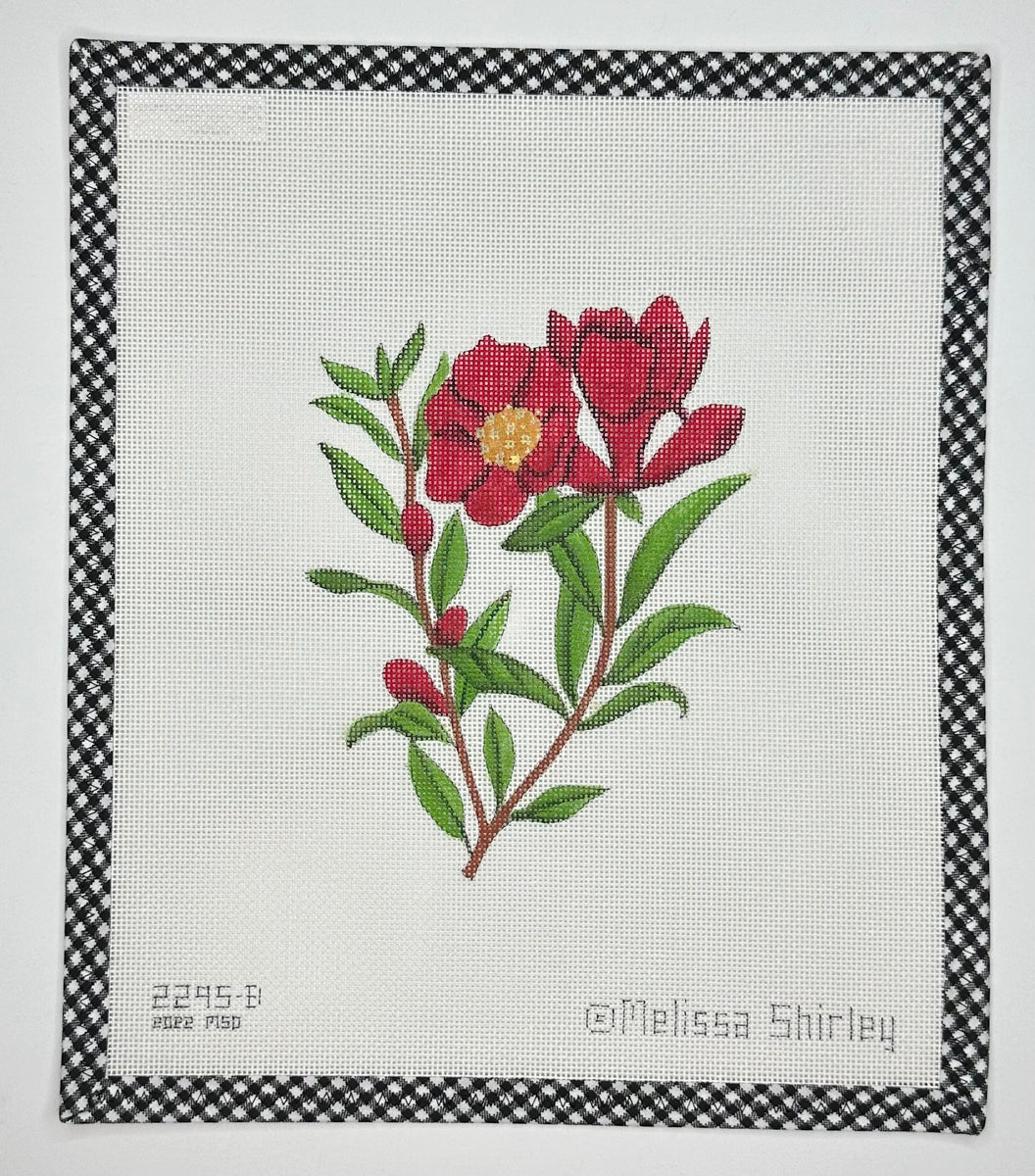 Red Flowers | Needlepoint Destashing