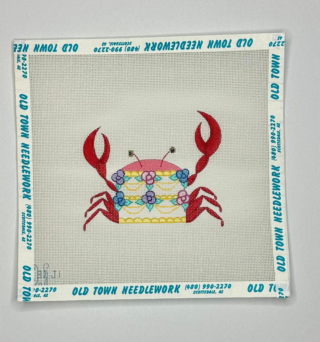 Crab Cake with stitch guide | Needlepoint Destashing