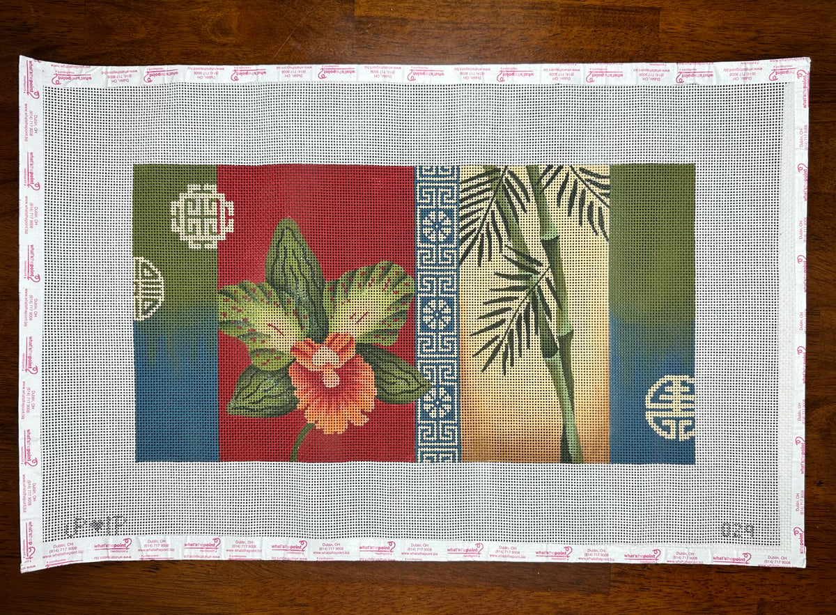 Orchid with Coins | Needlepoint Destashing
