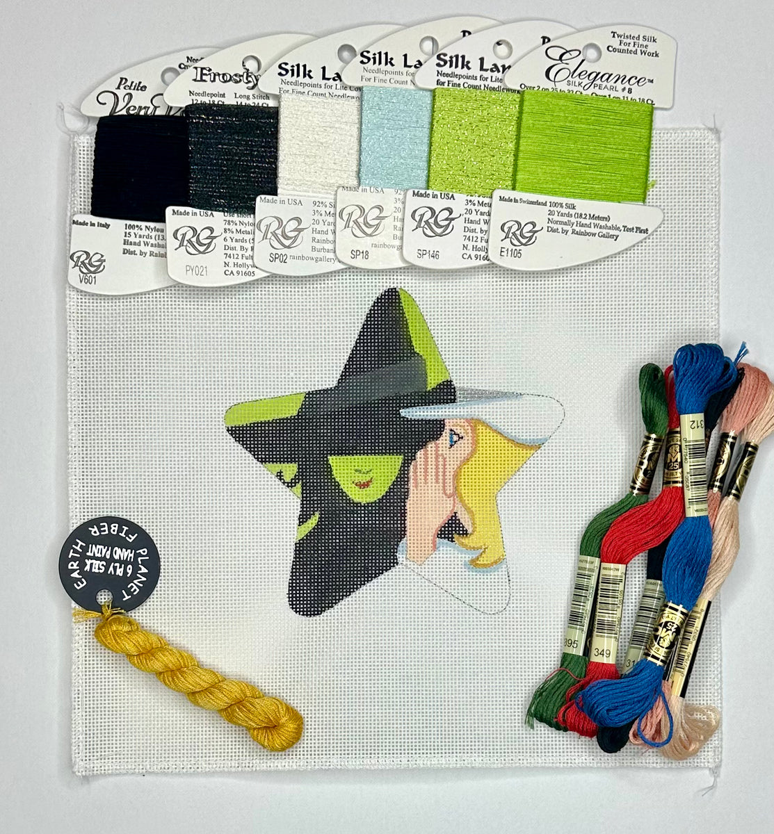 Wicked Star with threads | Needlepoint Destashing