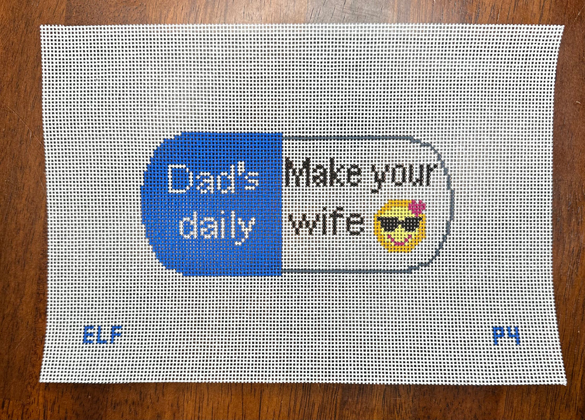 Dad's Daily | Needlepoint Destashing