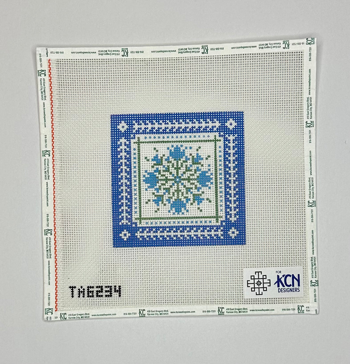 Square - Blue | Needlepoint Destashing