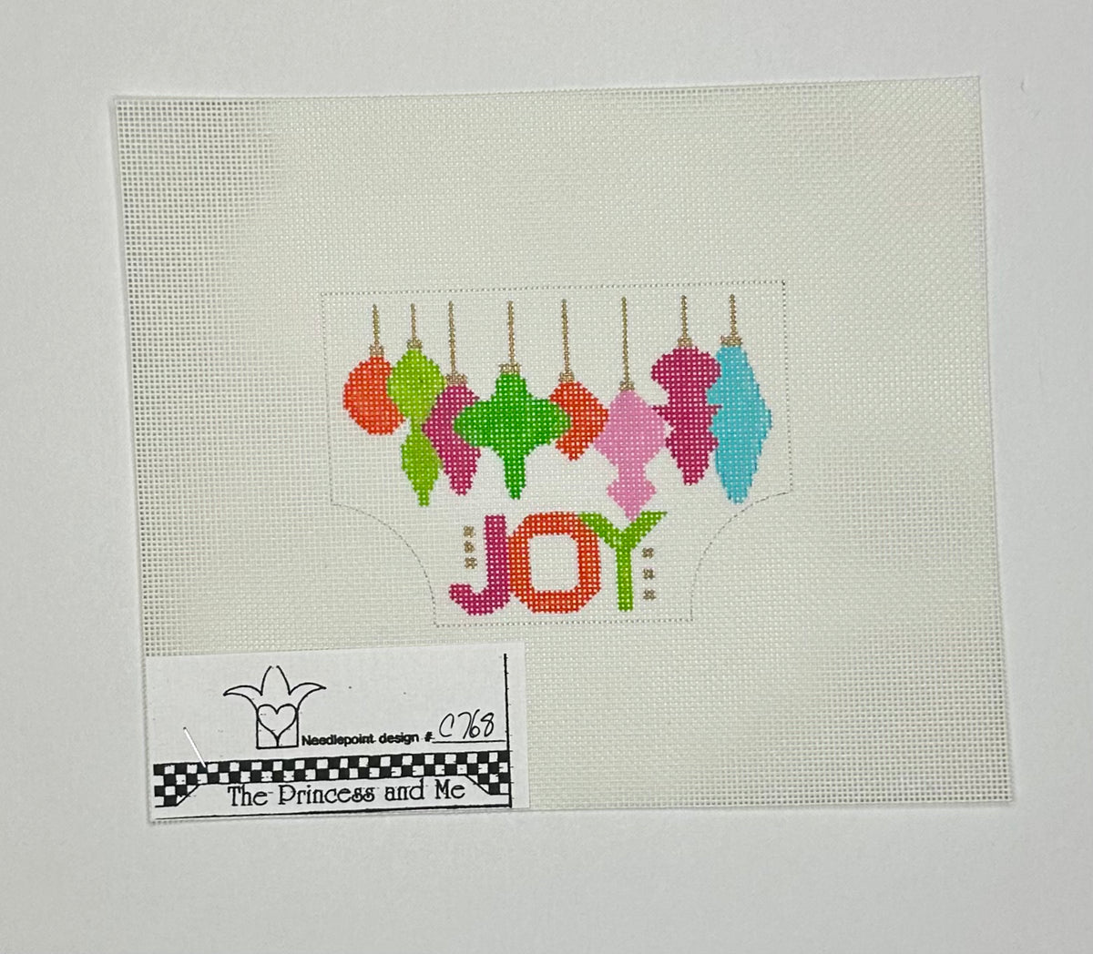 Joy to the World with stitch guide | Needlepoint Destashing