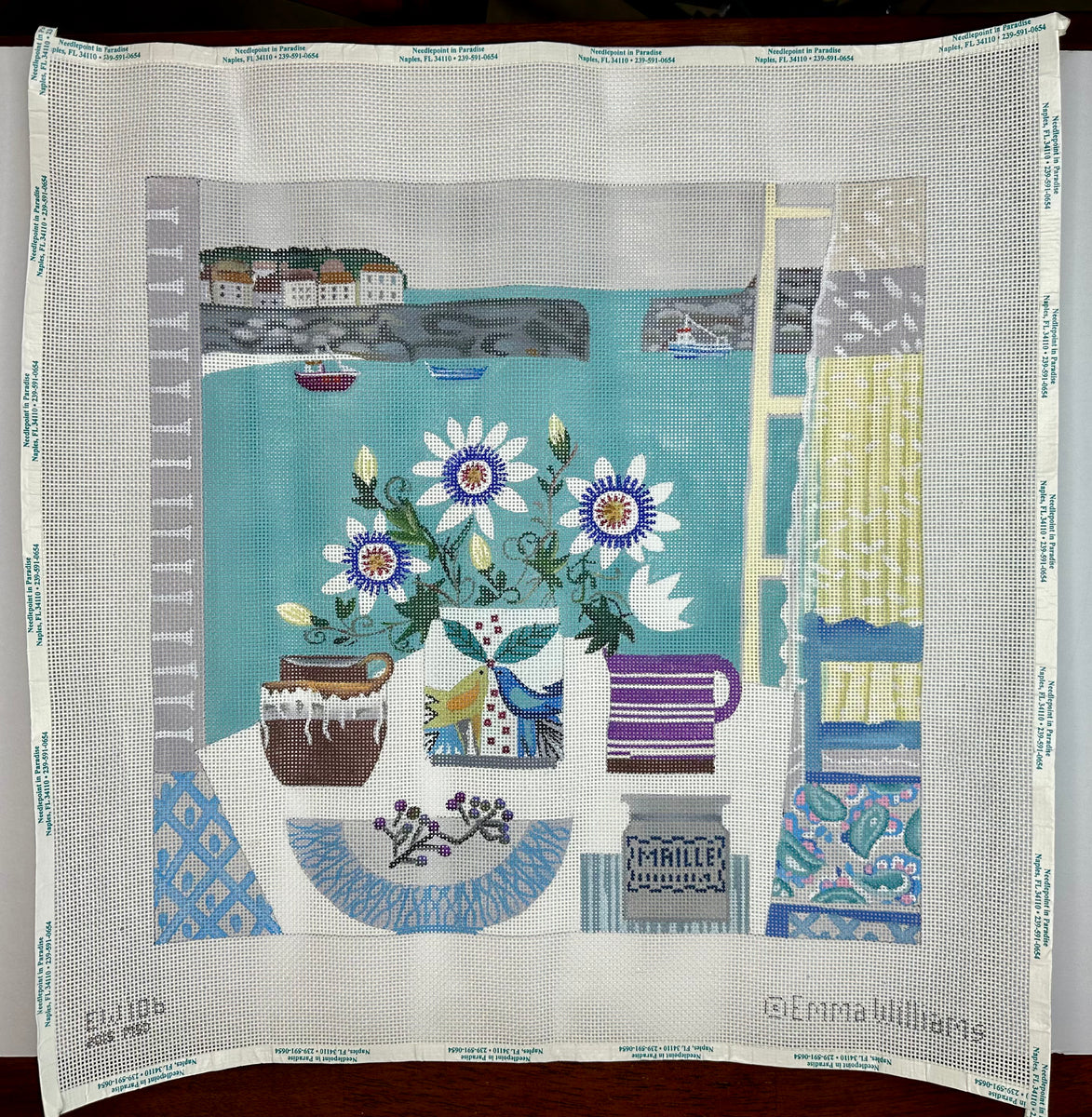 Passion Flower Window | Needlepoint Destashing