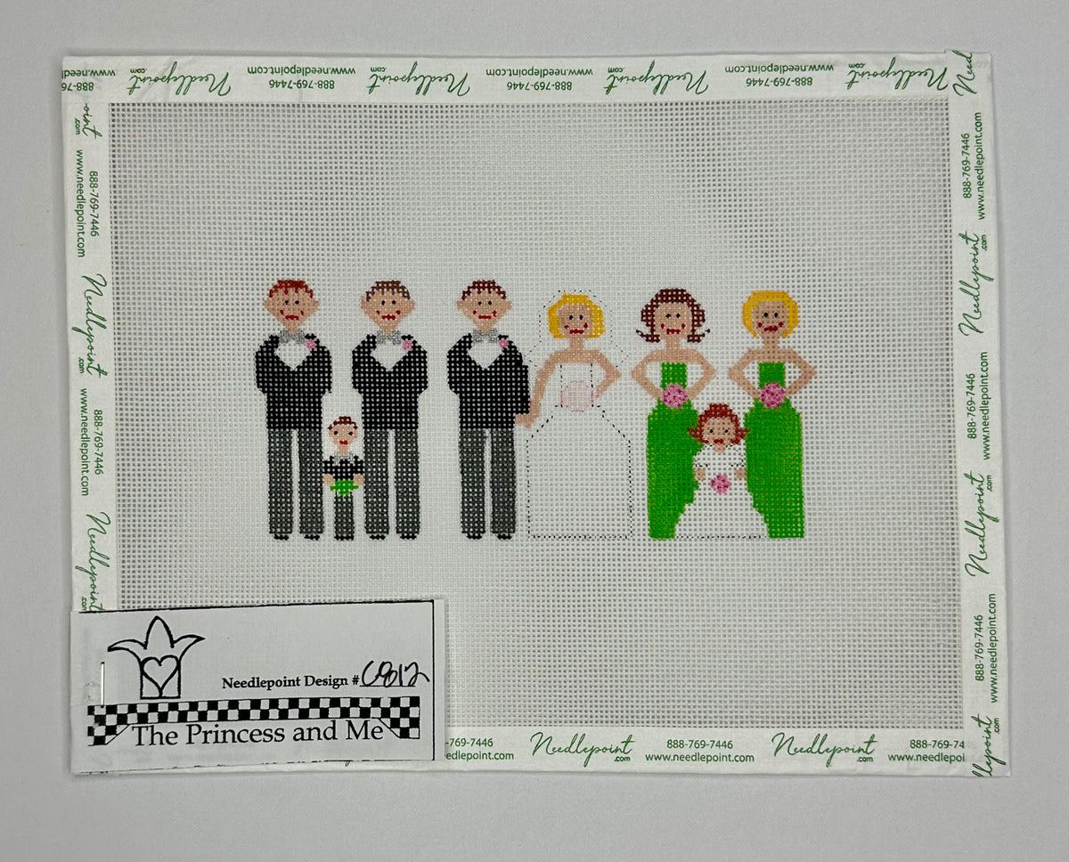 Bridal Party with stitch guide | Needlepoint Destashing