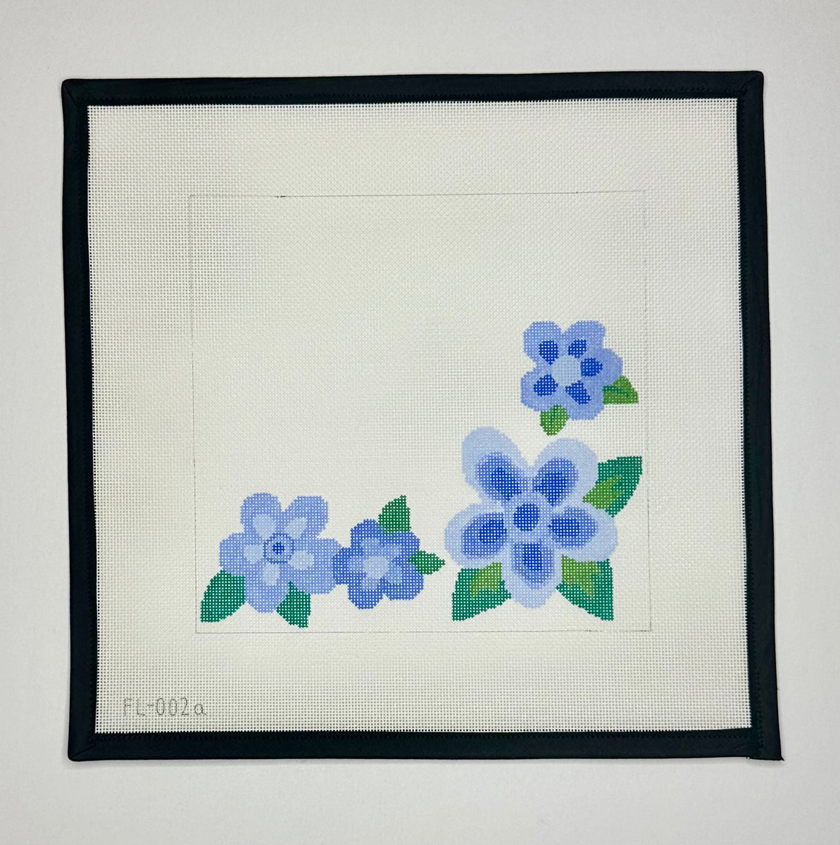 Blue Flowers Frame | Needlepoint Destashing