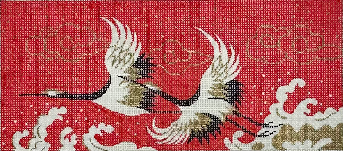Cranes Insert | Needlepoint Destashing