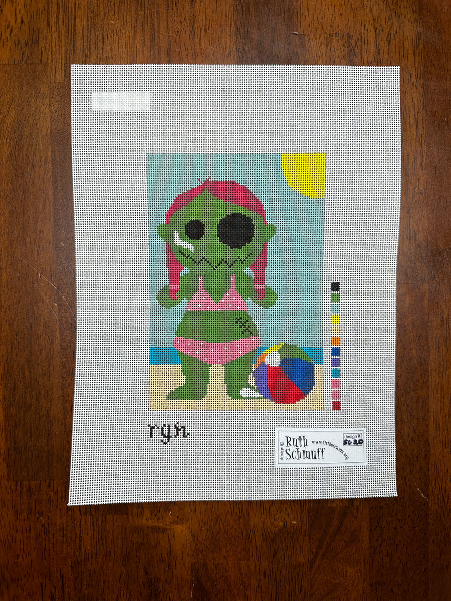 Beach Monster | Needlepoint Destashing
