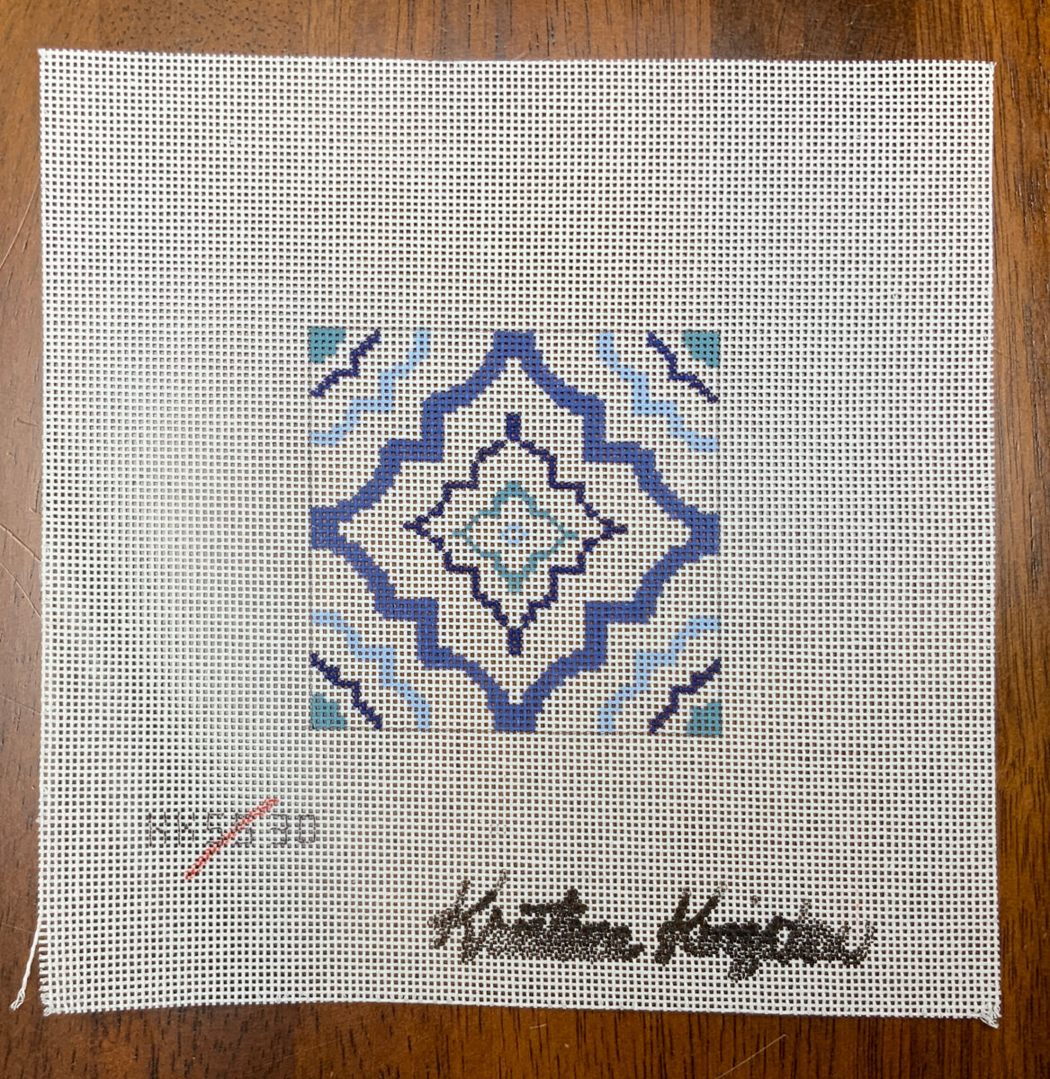Blue Tile | Needlepoint Destashing