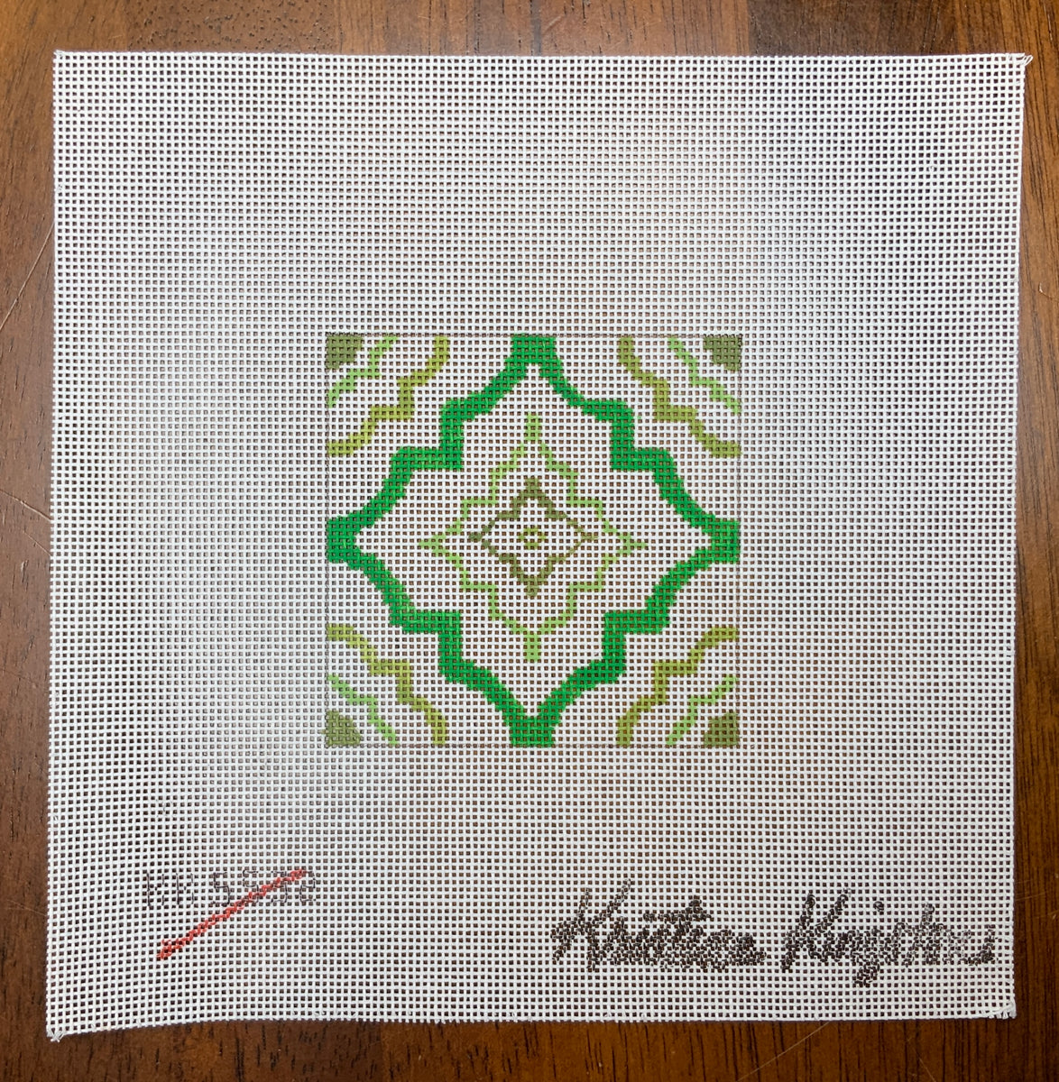 Green Tile | Needlepoint Destashing