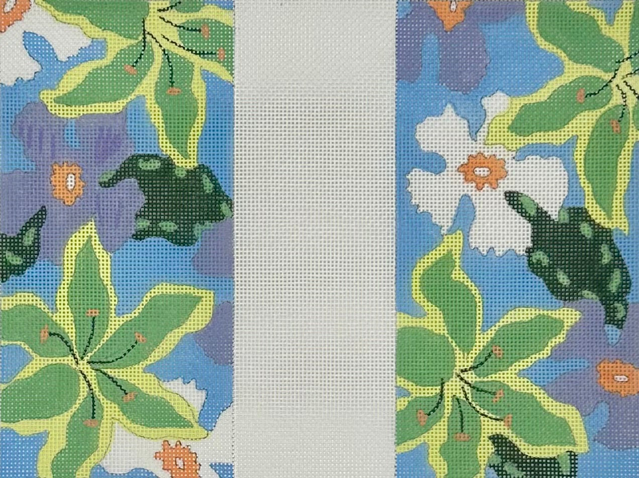 Tropical Garden Lilies Eyeglass Case | Needlepoint Destashing