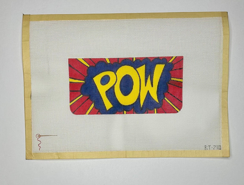 Pop Art POW Clutch | Needlepoint Destashing