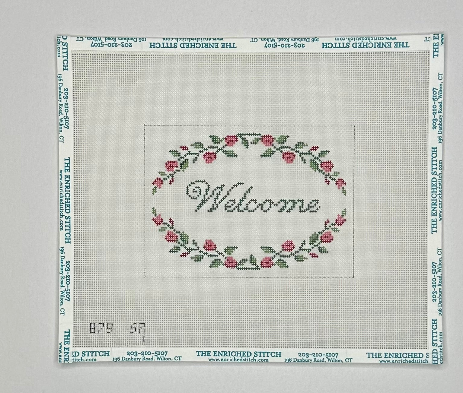 Flower Bud Welcome | Needlepoint Destashing