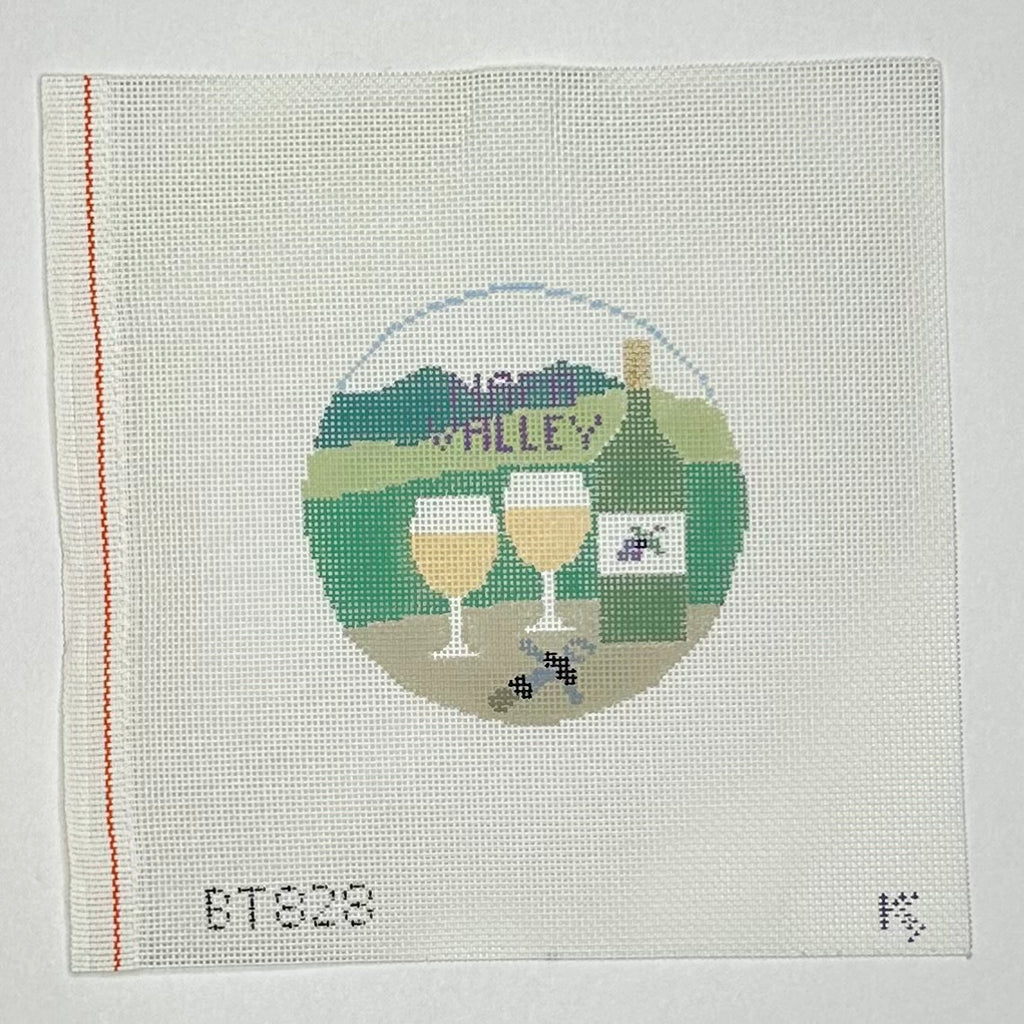 Napa Valley Round | Needlepoint Destashing