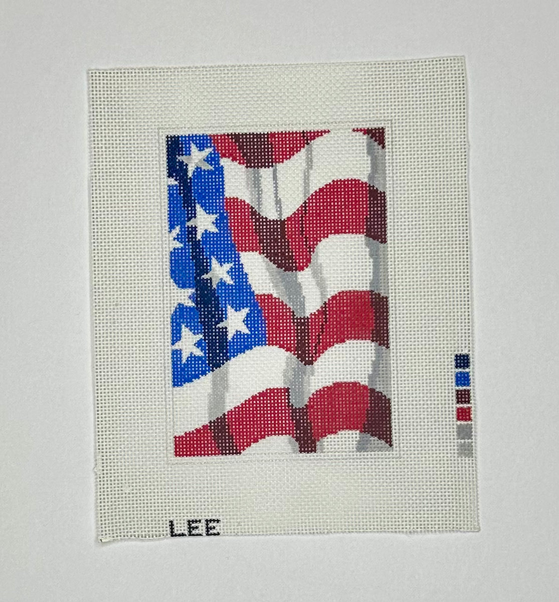 Patriotic Flag Insert | Needlepoint Destashing