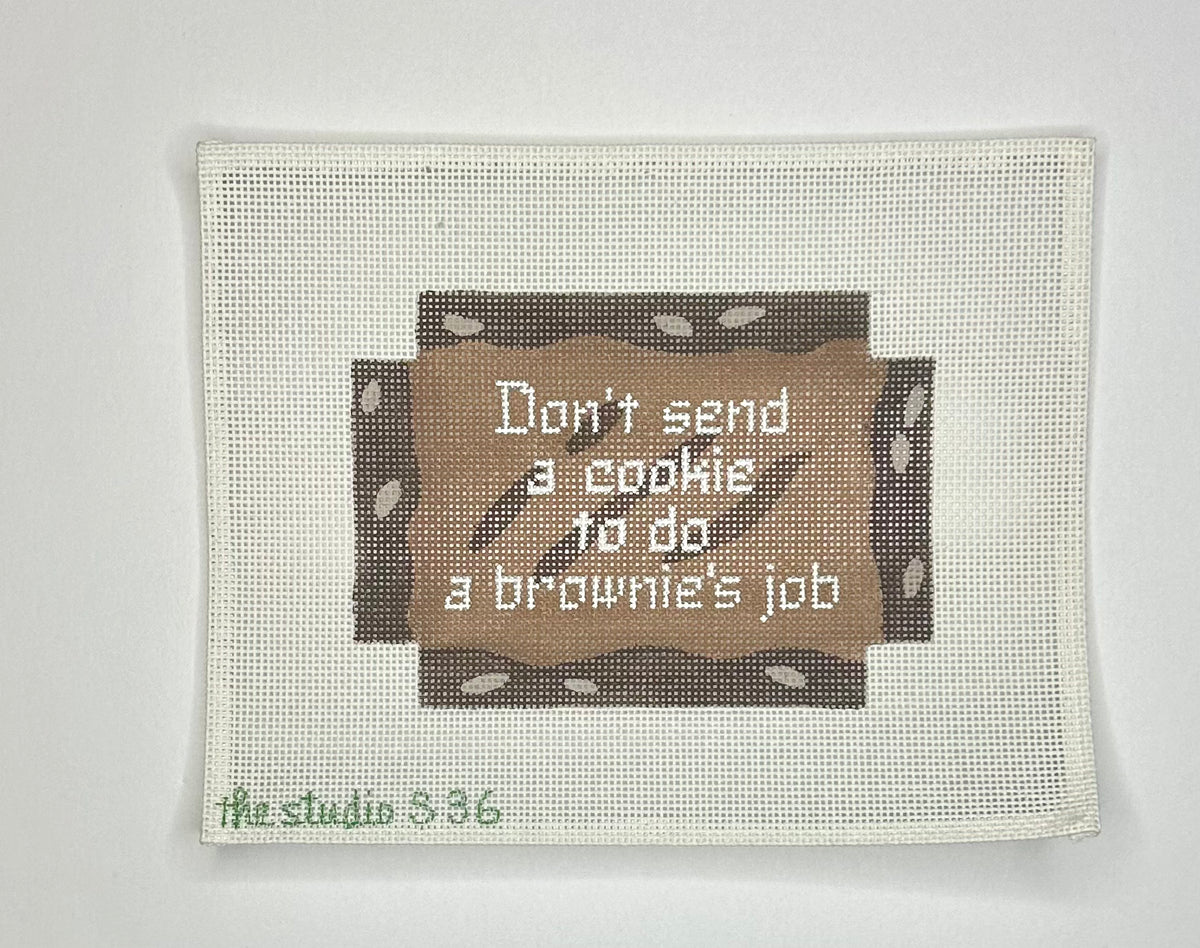 Brownie Sign | Needlepoint Destashing
