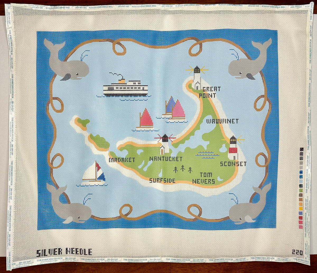 Nantucket Map | Needlepoint Destashing