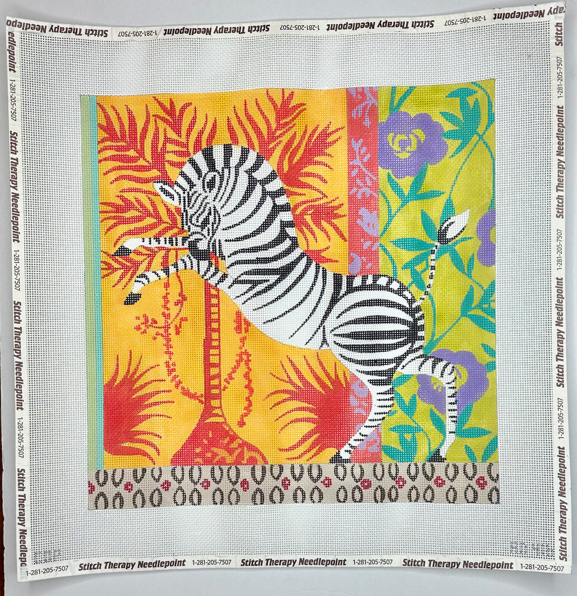 Rearing Zebra | Needlepoint Destashing
