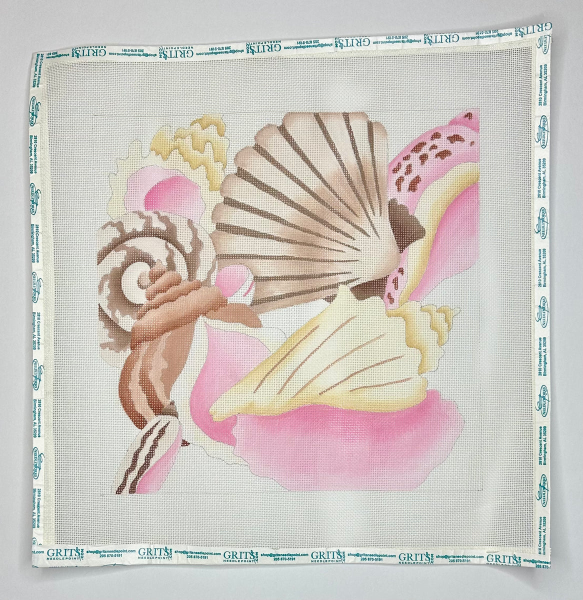 Seashell Collage | Needlepoint Destashing