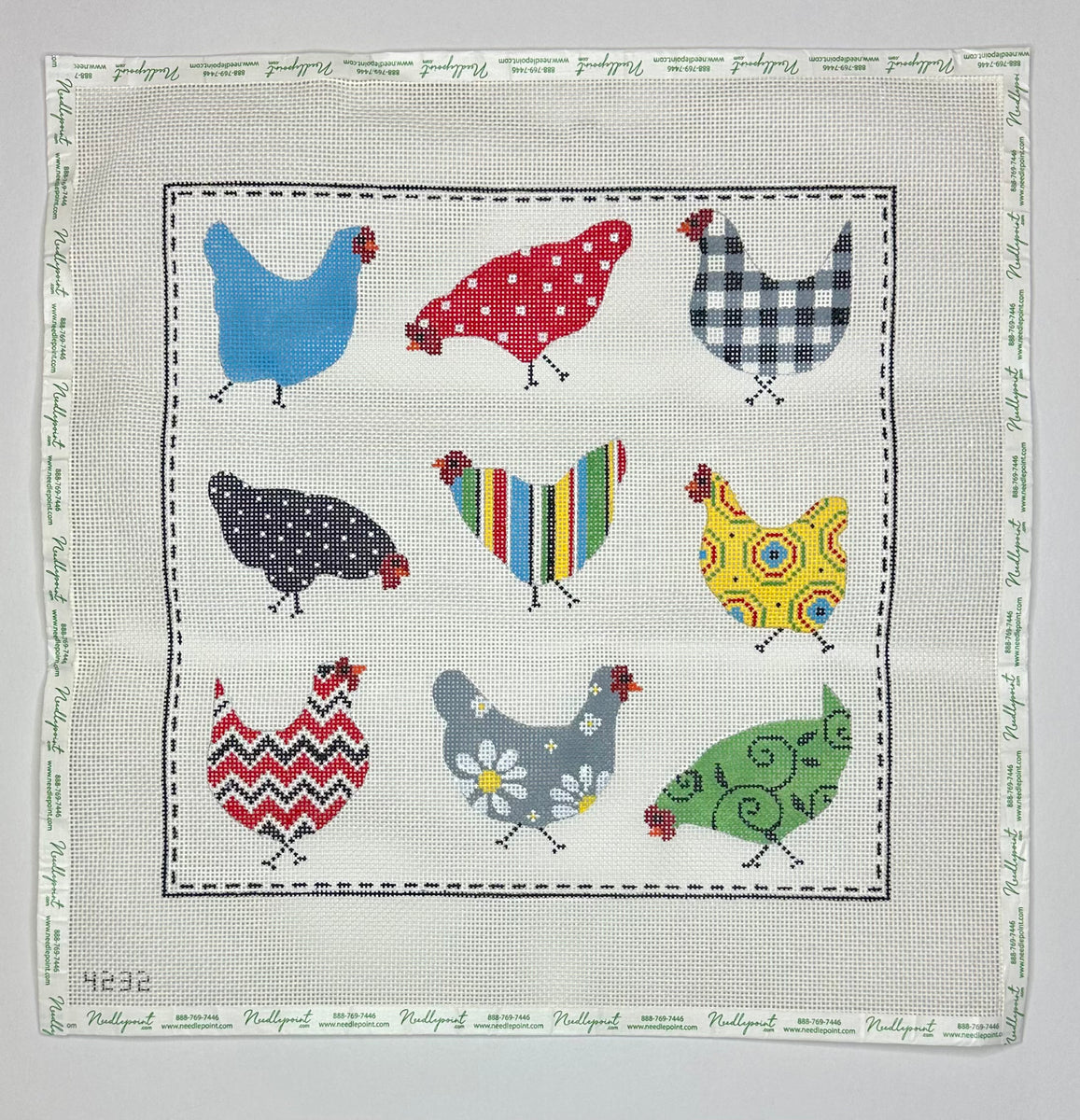 Pattern Chickens | Needlepoint Destashing