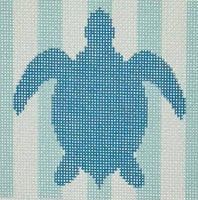 Sea Turtle Square (print) | Needlepoint Destashing