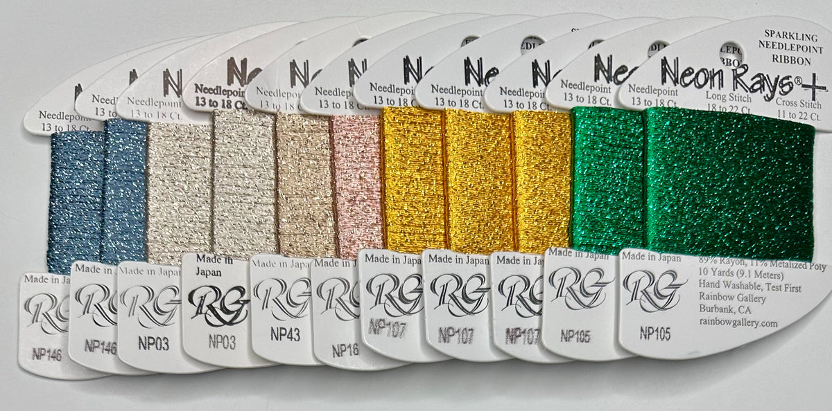 11 cards of Neon Rays+ | Needlepoint Destashing