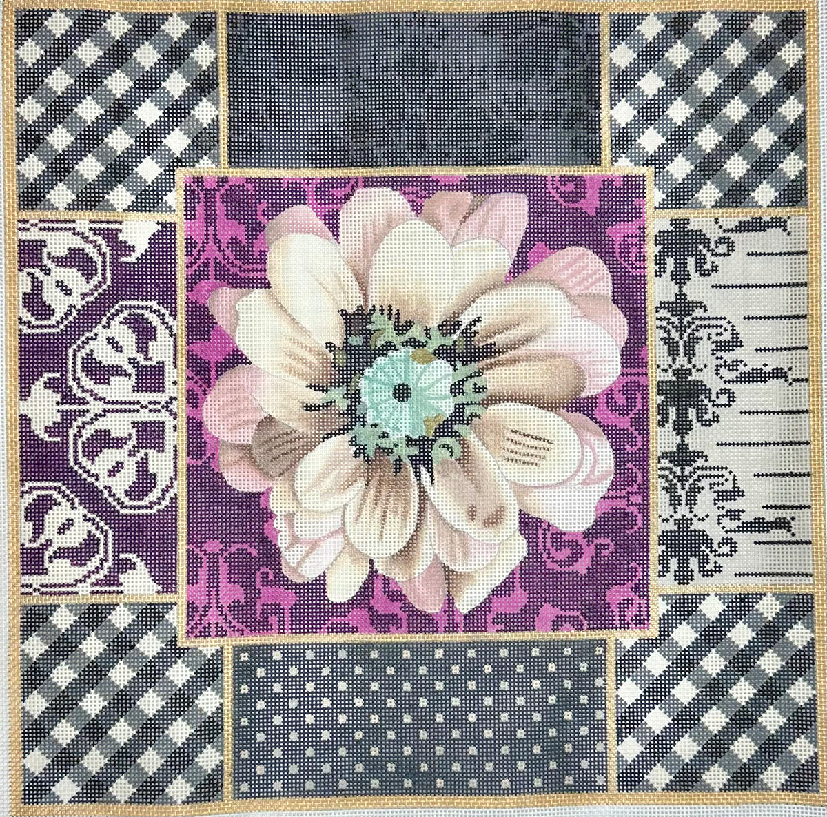 Black & White Collage | Needlepoint Destashing