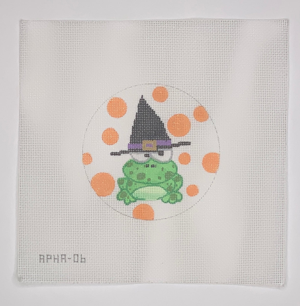 Toad with Orange Bubbles | Needlepoint Destashing
