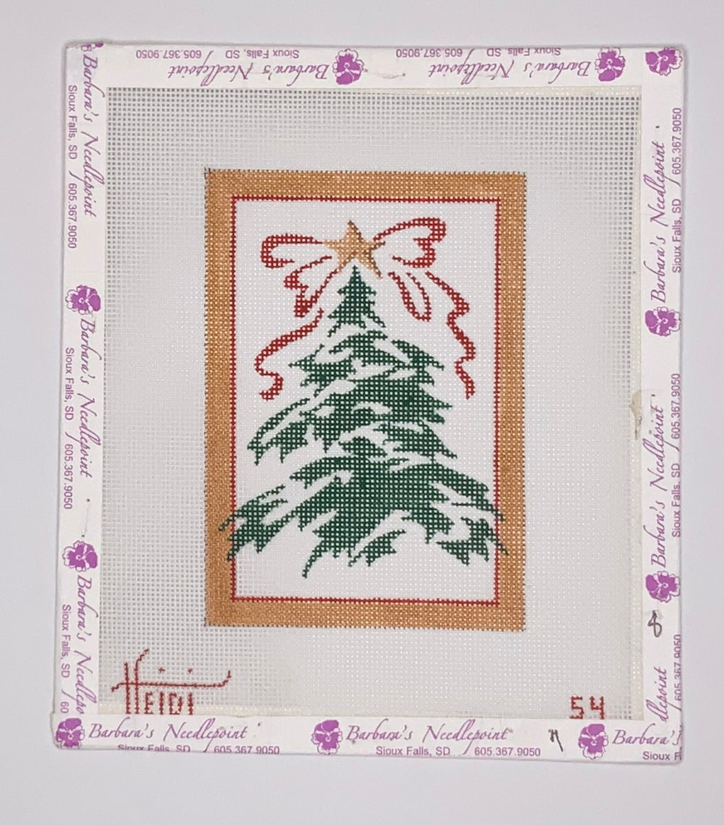 Tree in Gold Frame | Needlepoint Destashing