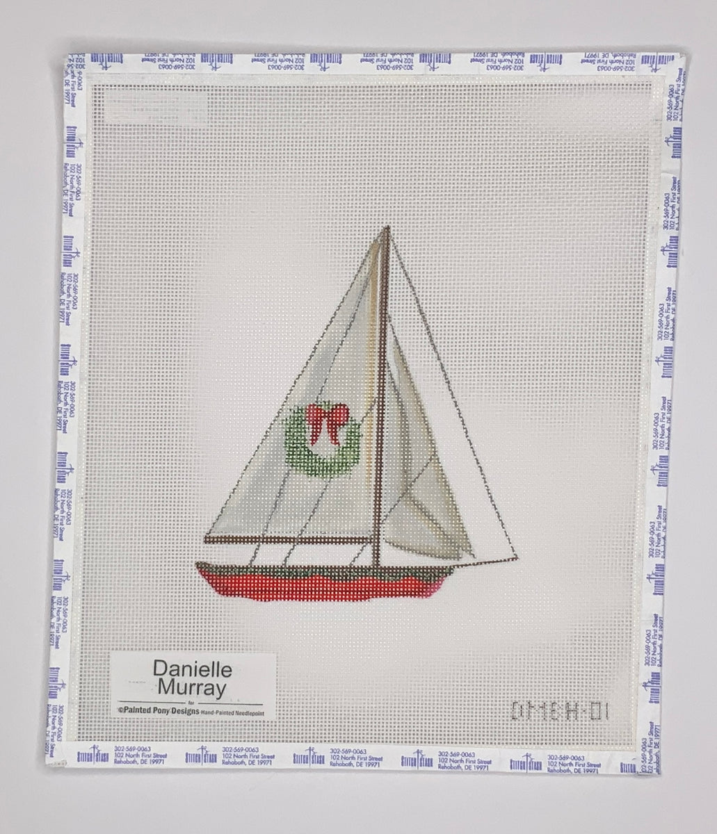 Yacht Club Sailboat | Needlepoint Destashing