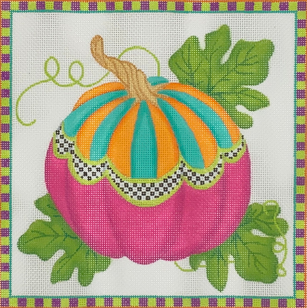 Funky Punkin Square 1 | Needlepoint Destashing