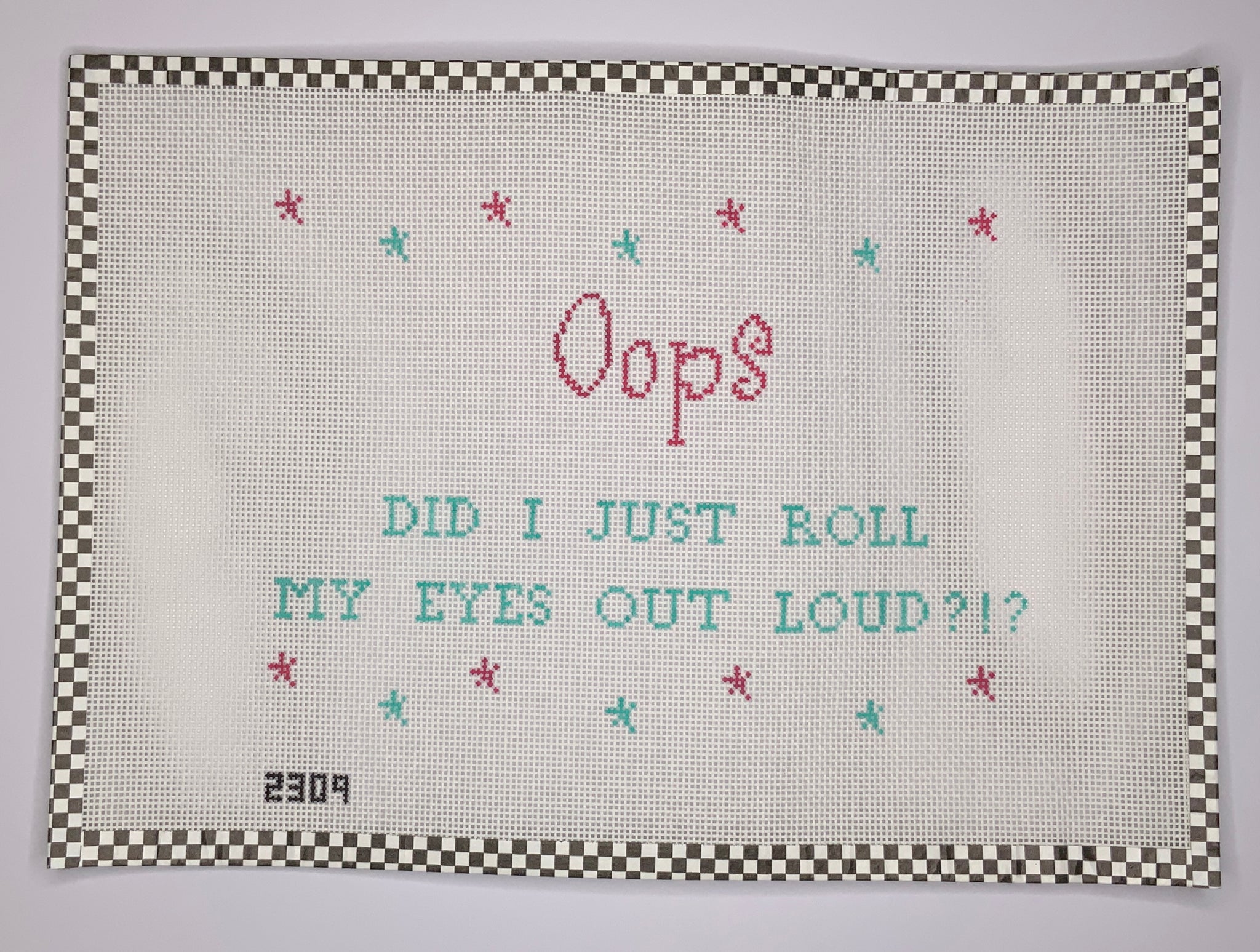 Oops Did I Roll My Eyes Out Loud | Needlepoint Destashing