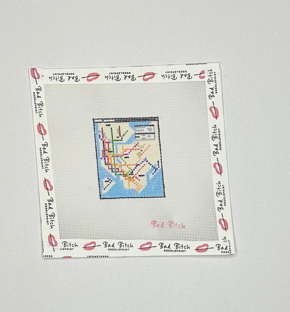 Subway Map | Needlepoint Destashing