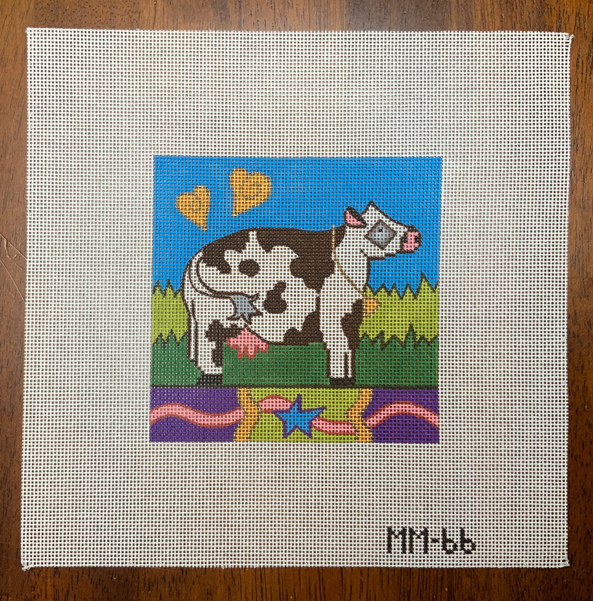 Cow Square | Needlepoint Destashing
