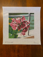 Pink Flowers | Needlepoint Destashing