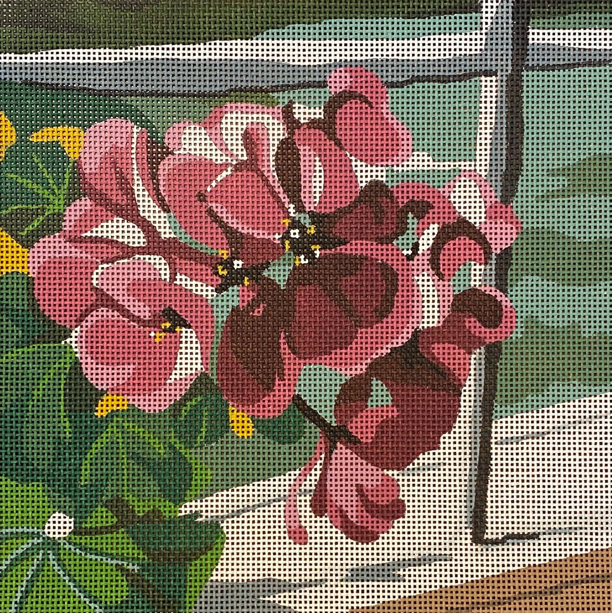 Pink Flowers | Needlepoint Destashing